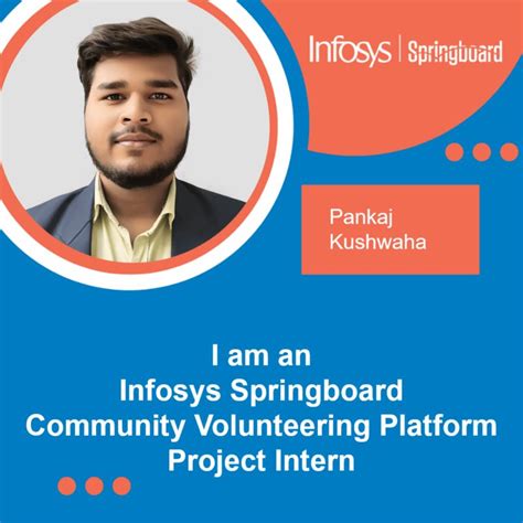 Pankaj Kushwaha On Linkedin Internship Infosysspringboard