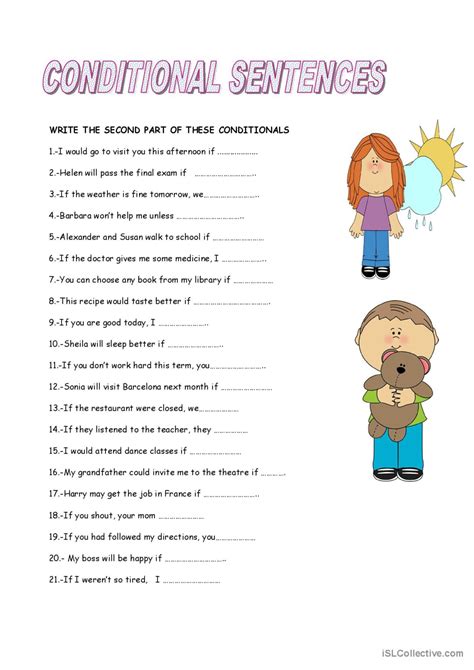 CONDITIONAL SENTENCES Deutsch DAF Arbeitsblätter pdf doc