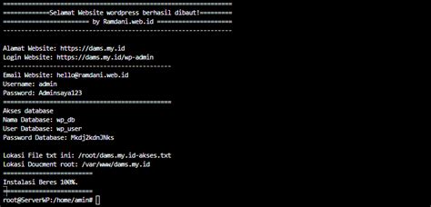 Install Wordpress Otomatis Dengan Shell Script Di Vps Ubuntu 2204