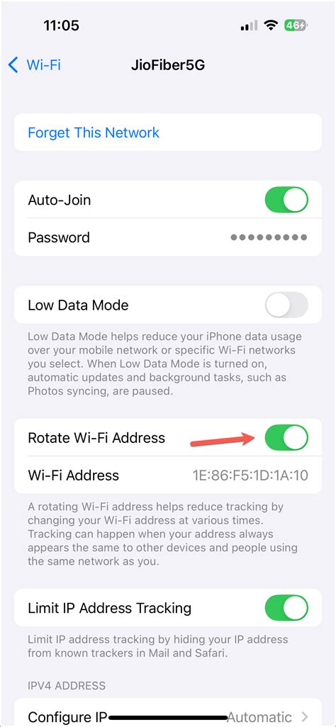 How To Rotate WiFi Address On IPhone In IOS