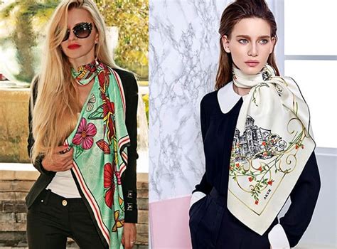 Як носити шовкову шийну хустку Ua