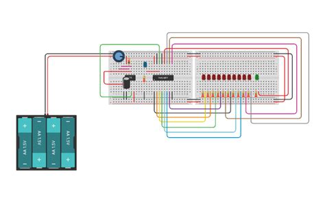 Circuit Design Led Flasher 4017 Tinkercad