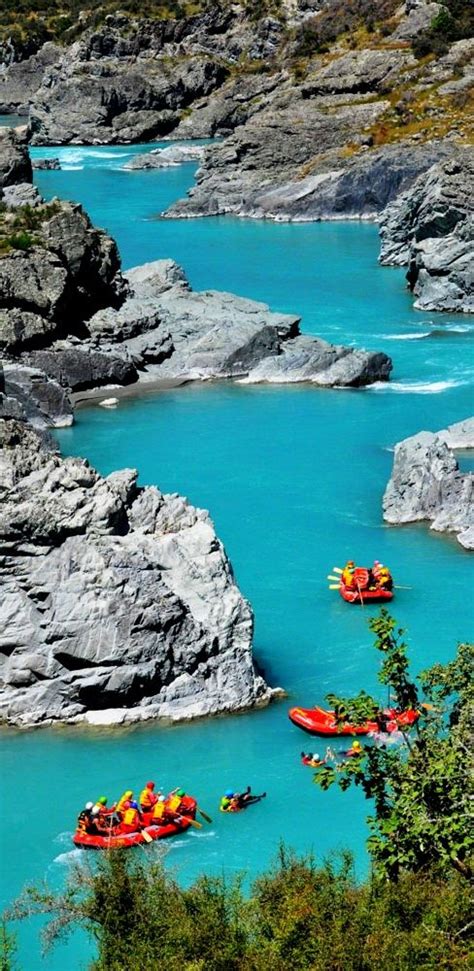 White Water Rafting Rangitata River New Zealand White Water