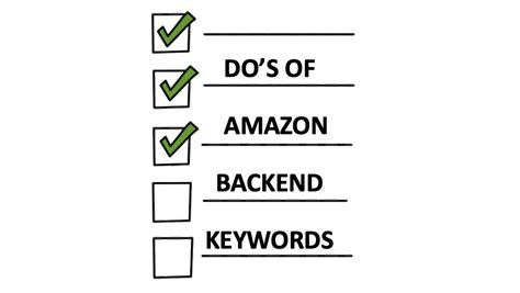 Amazon Backend Keywords