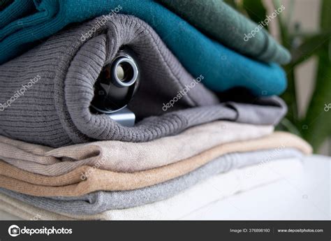 Webcam Hidden Stack Clothes Covert Surveillance House Surveillance Security Systems — Stock