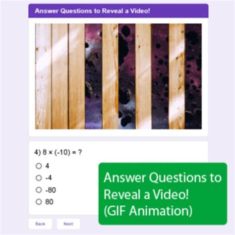 Multiplying Integers Google Forms Math Game Distance Learning