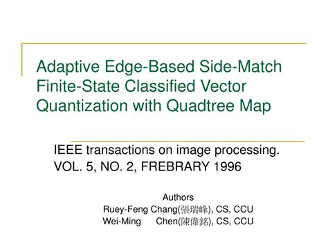ppt adaptive edge based side match finite state classified vector