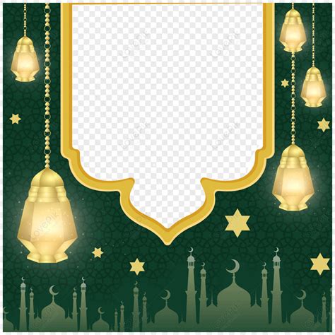 펜던트 장식 Eid 무바라크 절묘한 테두리 일러스트전통칸델라 Png 일러스트 무료 다운로드 Lovepik