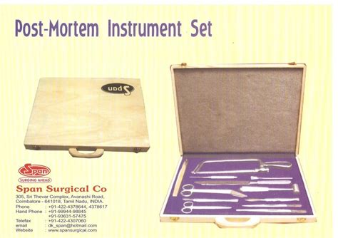 Post Mortem Instruments Autopsy Kit Latest Price Manufacturers And Suppliers