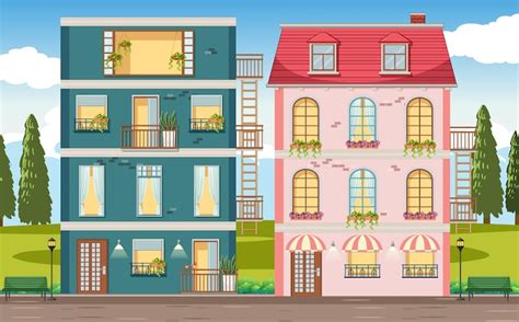 Wohnung Cartoon House With Rooms Cartoon Over 123172 Royalty Free