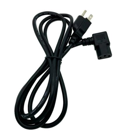 Kentek 6 Feet Right 90 Degree 3 Prong Ac Power Cable Cord For Vizio Lg