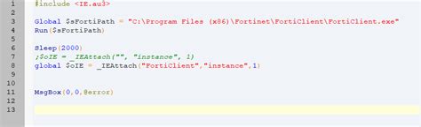 Managing Forticlient To Open Ssl Session Autoit General Help And