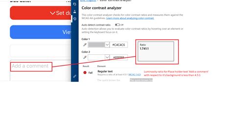 Freeway Bug Adaptive Card Ios Activityupdatejson Luminosity Ratio For Placeholder Text