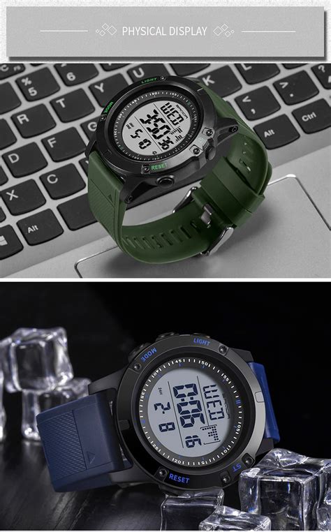 Sanda спортивные мужские часы 3atm водонепроницаемые S Shock цифровые часы с обратным отсчетом