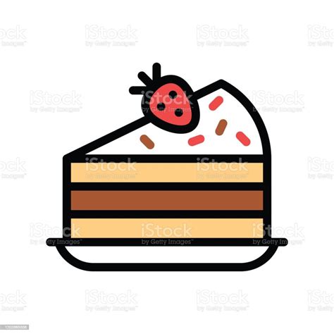 편집 스트로크와 접시 벡터에 과자와 사탕 관련 케이크 조각 과일에 대한 스톡 벡터 아트 및 기타 이미지 과일 딸기 레이어