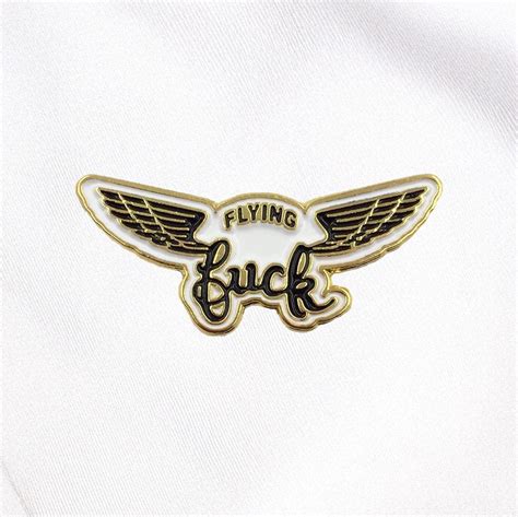 Gold Flying Fuck Enamel Pin Etsy