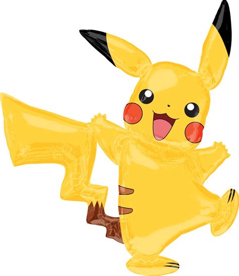 Giant Gliding Pikachu Foil Balloon For Birthday Pokemon Party Helium