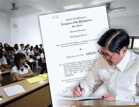 Pbbm Signs Expanded Philippine Science High School Act To Strengthen