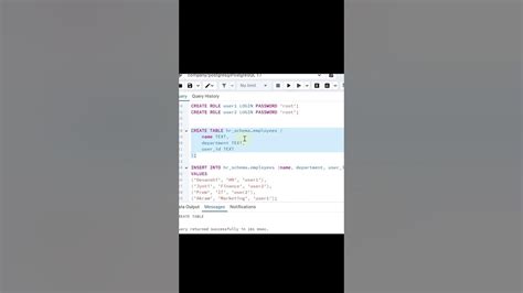 Setup Roles And Tables For Row Level Securities In Postgresql Best Postgresql Tutorial Shorts