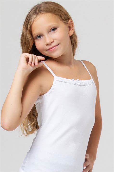 Майка на бретелях для девочки Baykar 6634455 белый купить оптом в