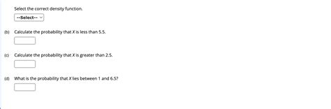 Solved The Following Density Function Describes The Random Chegg