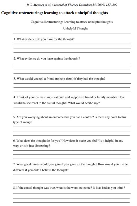 Criminal Thinking Workbook