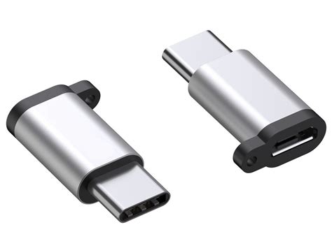 Адаптер Otg Переходник Type C на Micro Usb Type C Выход Папа Штекер Micro Usb Вход