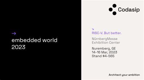 Embedded World 2023 Codasip Presents On Custom Compute And Risc V Design Codasip