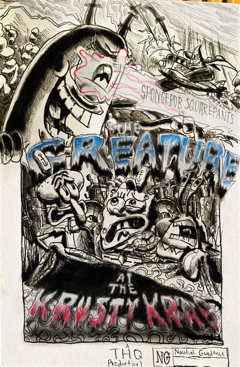 Spongebob Cftkk Prototype Poster Pencil Roughs By Wilduda On Deviantart