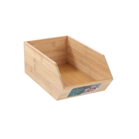 Bamboo Stackable Cube Lge 17 5