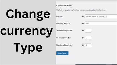 How To Change Currency Type In Woocommerce WordPress YouTube