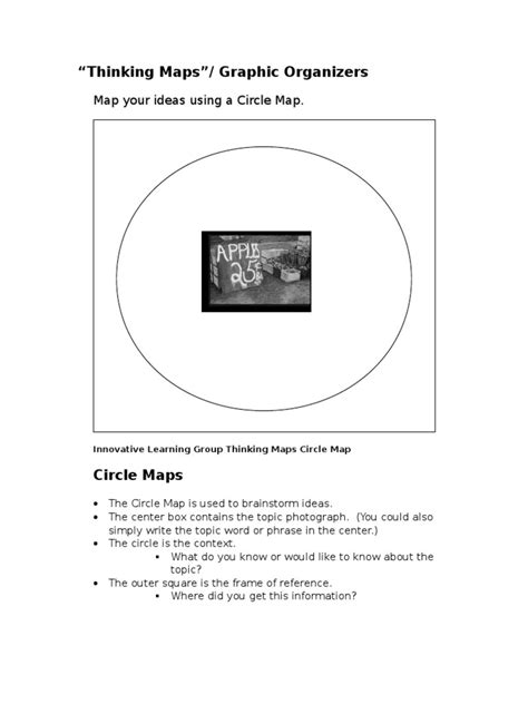 Circle Map Template Pdf