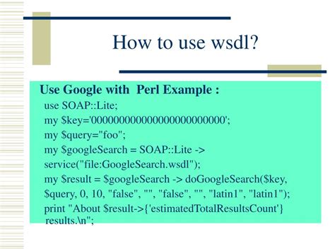 Ppt Wsdl Web Service Description Language Powerpoint Presentation Free Download Id6082783