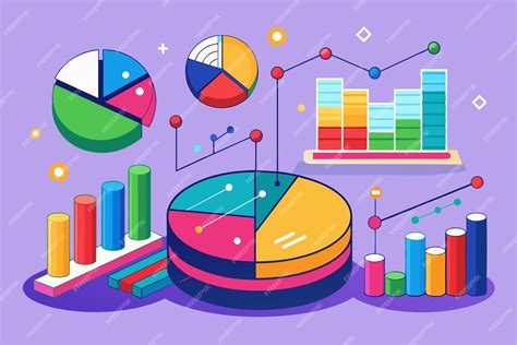 A Visual Representation Of Data Points Through Pie Charts And Bar Graphs Data Points