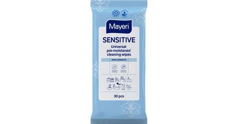Mayeri Sensitive esikostutetut yleispuhdistuspyyhkeet 30 kpl pussi | S ...