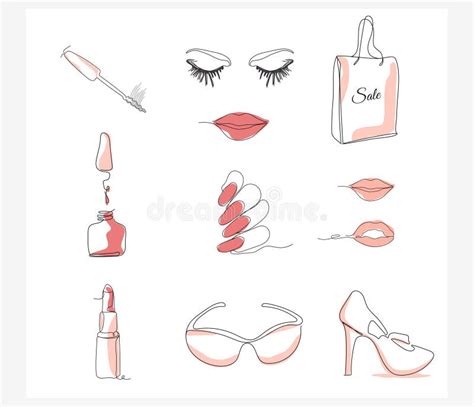 Modern Icons Fashion Femininity Shopping Leisure Fashion Elements