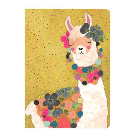 Llama Love Notebook Memo Pad Lined Fairy Tale Fancy Kimmidoll Japan