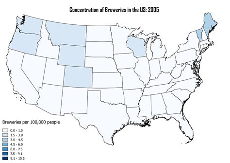 Brewery Map Of The Usa Or Why Beer Fans Are Happy From Vermont To