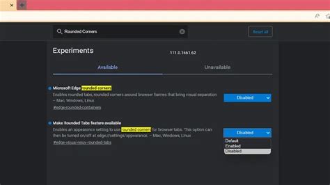How To Turn Off Rounded Corners In Microsoft Edge