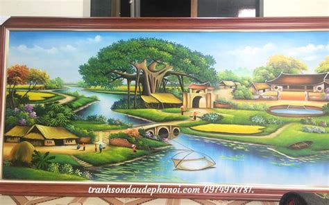 Tranh Phong Canh Ng Qu Tranh Ve S N D U