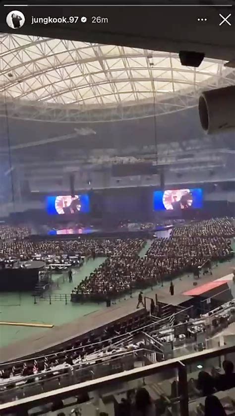 آپدیت اینستاگرام جونگ کوک،جونگ کوک رفته کنسرت سونتین