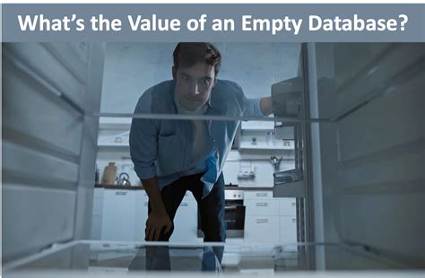 Whats The Value Of An Empty Database Great Demo And Doing Discovery