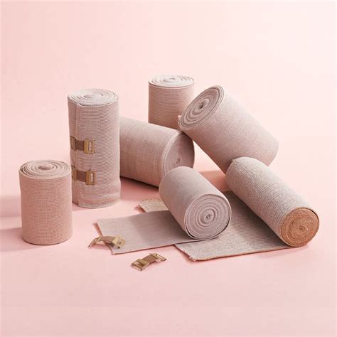 Elastic Compression Wraps Cohesive Nonwoven Latex Free Crepe Bandage