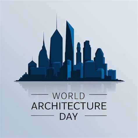 World Architecture Day Premium Ai Generated Vector