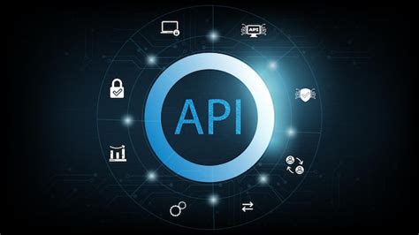 Premium Vector Application Programming Interface Api On Blue Background Software