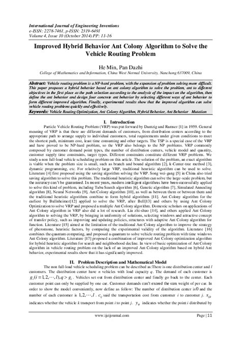 pdf improved hybrid behavior ant colony algorithm to solve the