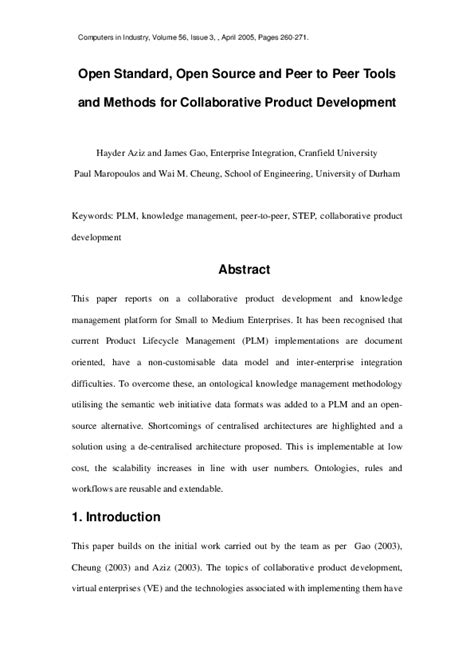 pdf open standard open source and peer to peer tools and methods for