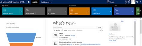 Dynamics Crm 2013 Available In Ireland Joe Gill