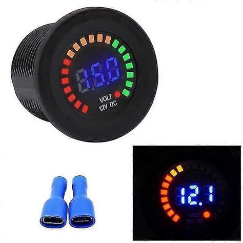 12v Rd Digital Voltmeter Wires Vehicles Cycles Boat Cars Volta Panel