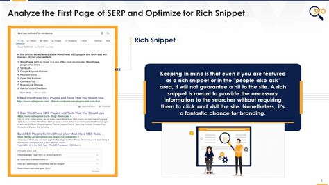 Analyze The First Page Of SERP And Optimize For Rich Snippet Edu Ppt Presentation Graphics